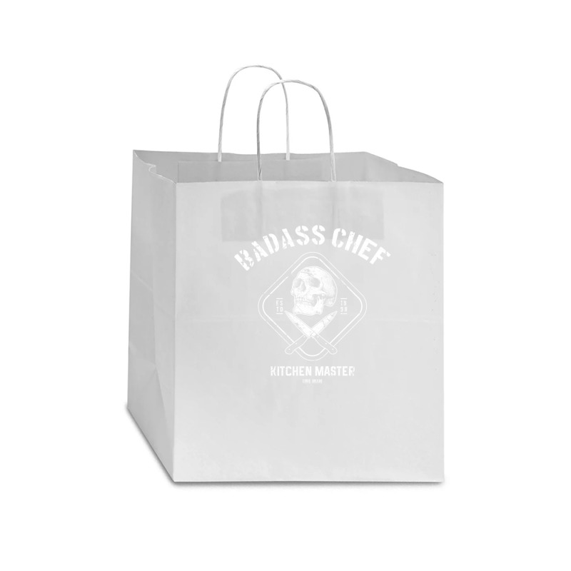 Badass Chef Kitchen Master Skull Chef With Crossed Knives Star Paper ...