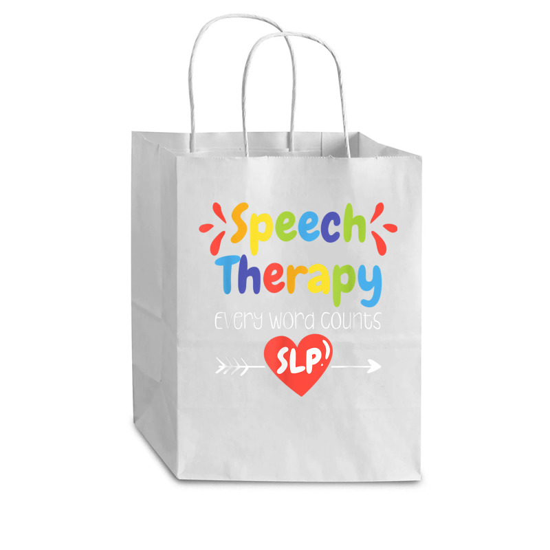 Speech Therapy Every Word Counts Slp Language Pathologist Cub Paper Bag ...