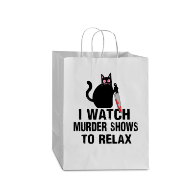 I Watch Murder Shows To Relax Cat Serial Killer Crime Shows Mart Paper ...