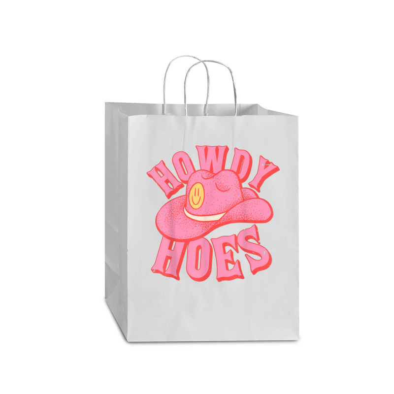 Howdy Hoes Preppy Aesthetic Creamy Pink .background Mart Paper Bag -13 ...