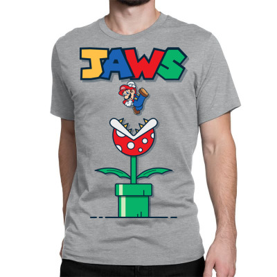 Mario Jaws Classic T-shirt By Faissal Thomas - Artistshot