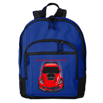 Corvette C7 Z06,red Corvette Basic Backpack By Saterseim - Artistshot