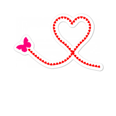 Custom Butterfly Heart Vector Sticker By Chiks - Artistshot