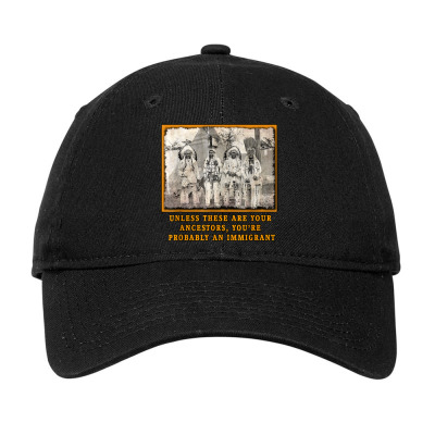 Native American Immigration Adjustable Cap By Loopstore - Artistshot