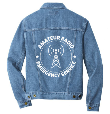 Amateur Ham Radio Operator Dad Grandpa Funny Gift Men Denim Jacket By ...