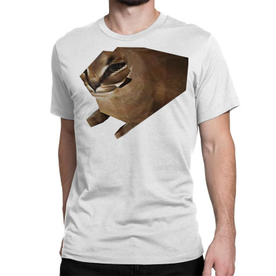 Big Floppa Meme Low Poly Floppa Meme Cat Pullover Hoodie Classic T ...