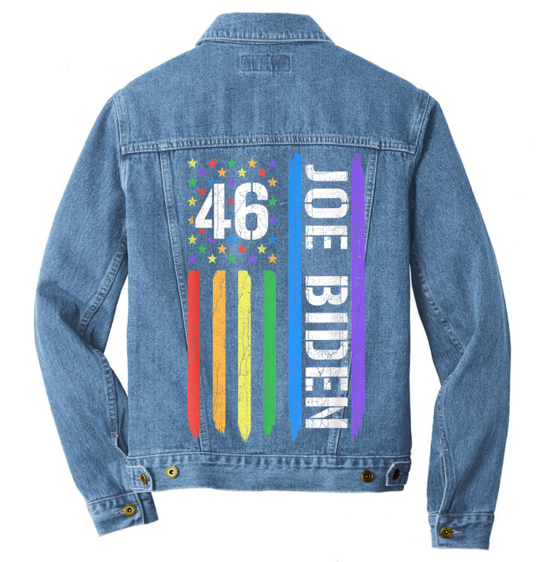 Joe Biden 46th President 2020 Men Denim Jacket By Kakashop - Artistshot