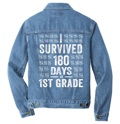 I Survived 180 Days Of 1st Grade Last Day Of School Teacher T Shirt Men ...