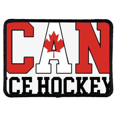 Canada Flag Hockey Player Canadian Can Ice Hockey Pullover Rectangle ...