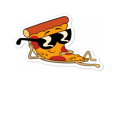 Pizza Steve Cool Cartoon Sticker By Şen - Artistshot