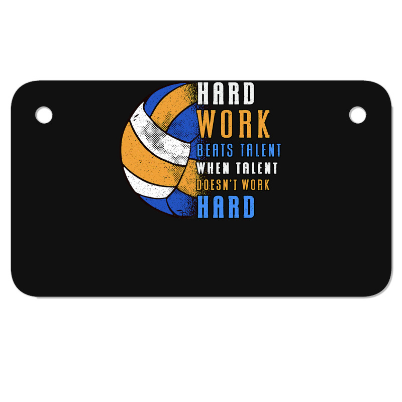 Volleyball Sport Lover Hard Work Beats Talent Vintage Volleyball Playe ...