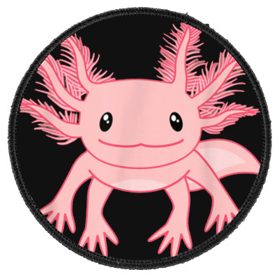Cute Pink Axolotl Kawaii Aesthetic Axolotls Round Patch By Matiroso ...