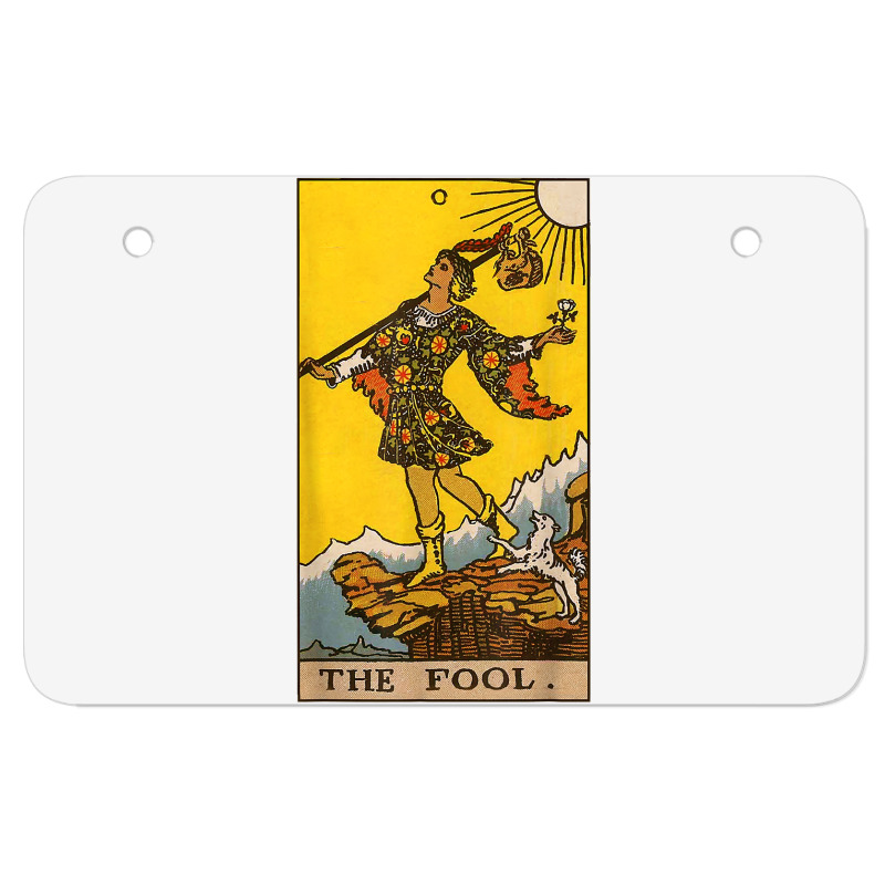 The Fool Tarot Card Major Arcana Card Zero 0 T Shirt Atv License Plate ...