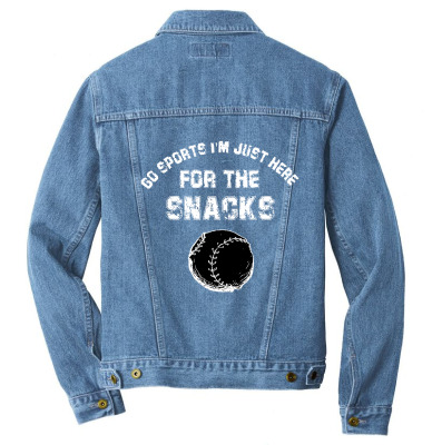Funny Party Quote Go Sports Im Just Here For The Snacks Baseball Men ...