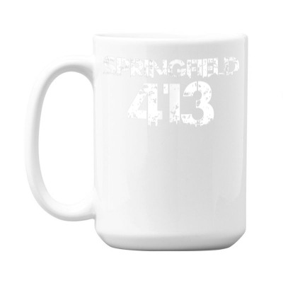 Springfield 413 Area Code Distressed Gritty 15 Oz Coffee Mug By Hoang95 ...