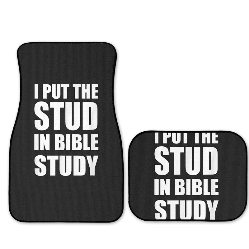 I Put The Stud In Bible Study Shirt Jesus Christian Mask Full Set Car ...