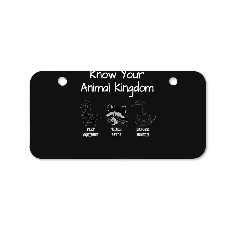 Funny Know Your Animal Fart Squirrel Trash Panda Bicycle License Plate ...