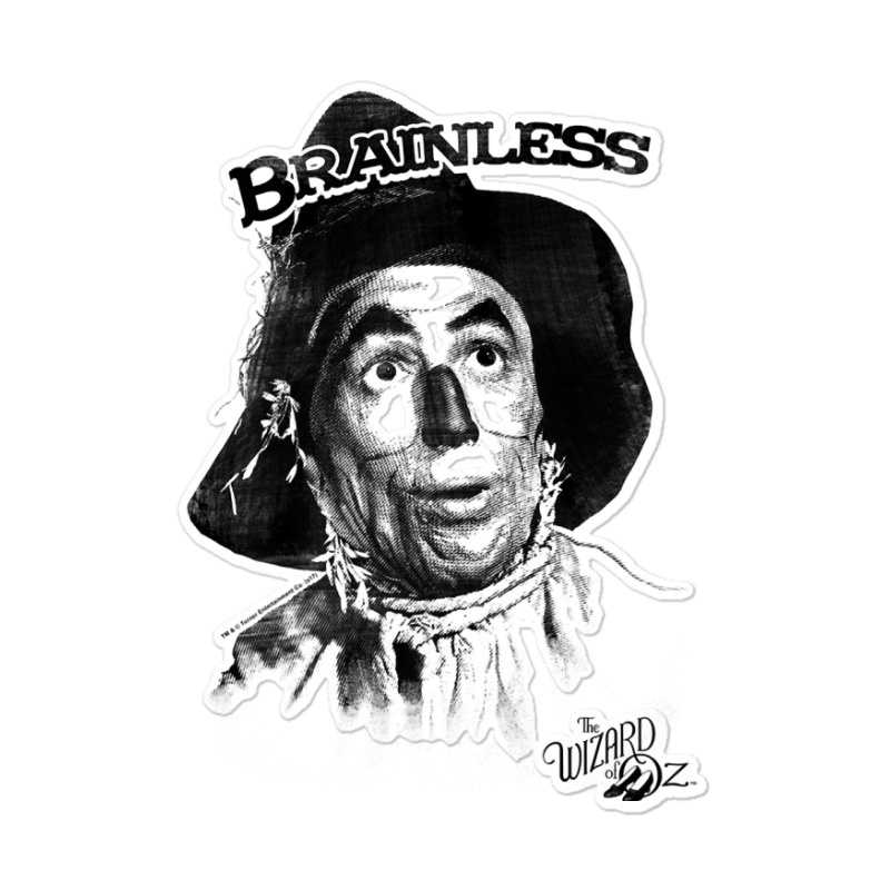 The Wizard Of Oz Scarecrow Brainless Premium T Shirt Sticker By ...