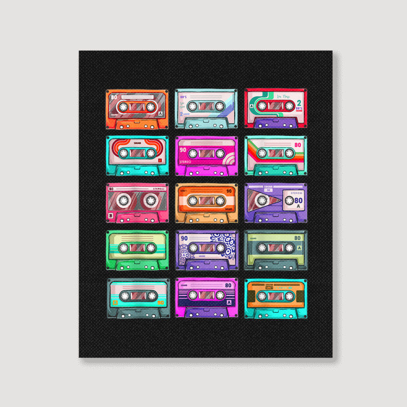 Vintage Cassette Tapes Collection 80's 90's Music Mixtape Graphic ...