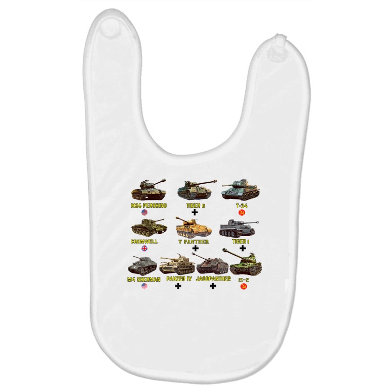 Top Ten Best Ww2 Tanks M4 Sherman Panzer Iv Tiger Ii T 34 T Shirt Baby ...