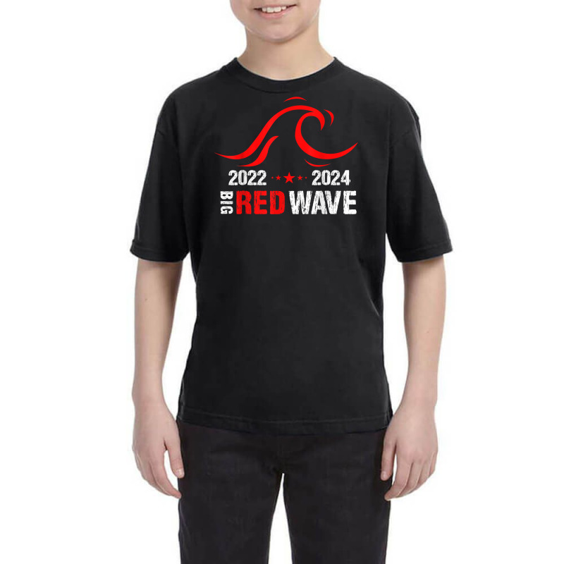 Big Red Wave 2022 2024 Republican Gop Election T Shirt Youth Tee By ...
