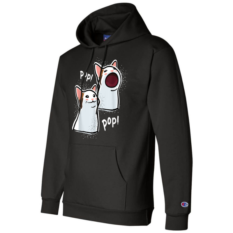 Popping Cat Meme Pop Cat Funny Cat Memes T Shirt Champion Hoodie By ...
