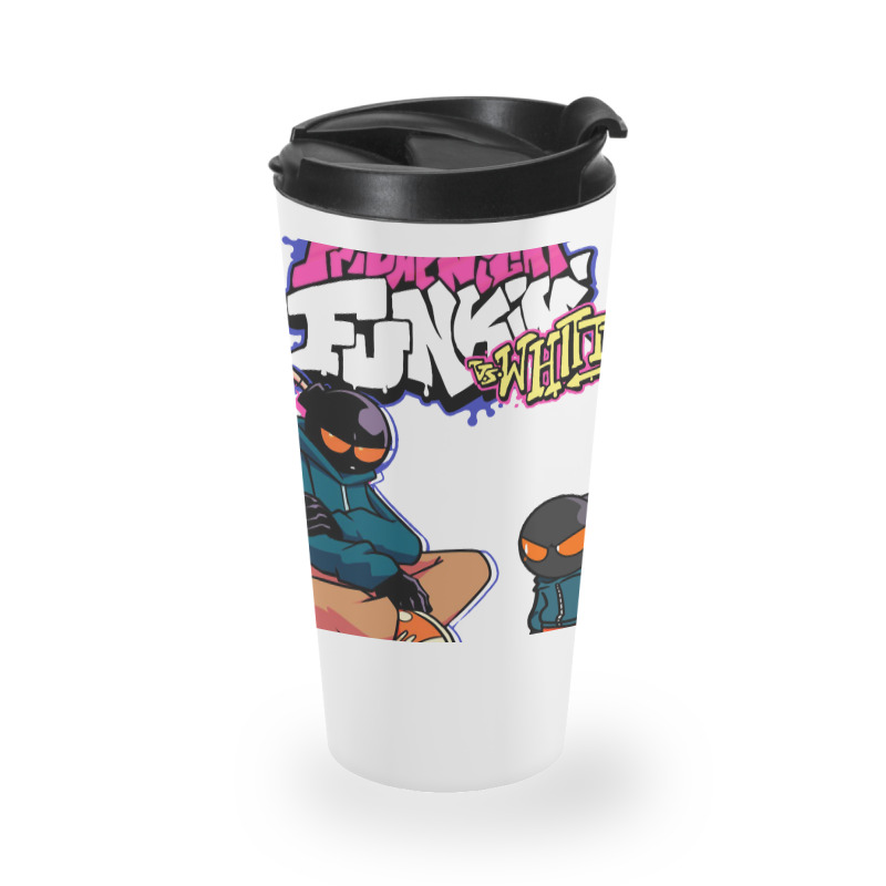 Friday Night Funkin Battle With Whitty And Baby Whitty Travel Mug By ...