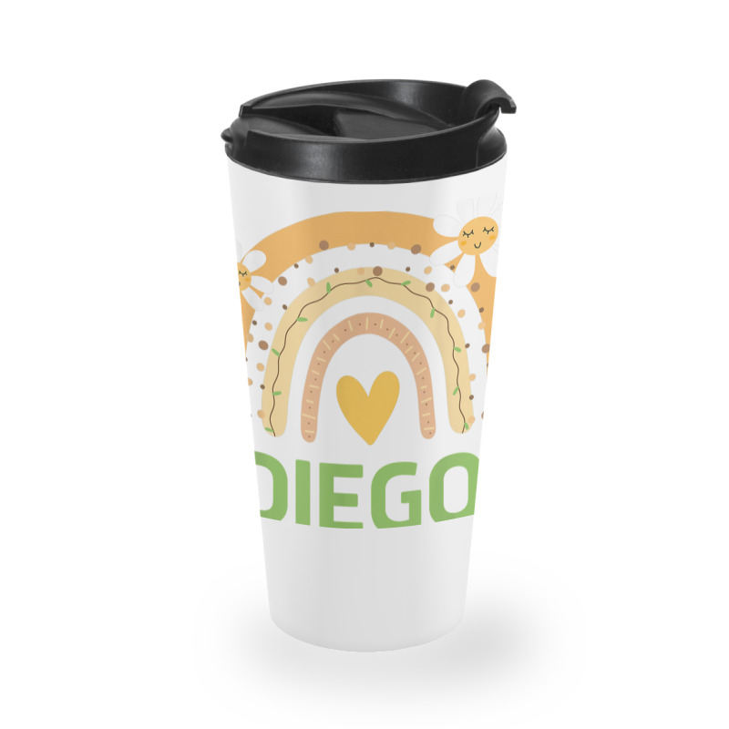 Hello My Name Is Diego Name Tag Cute Per K School Travel Mug By ...