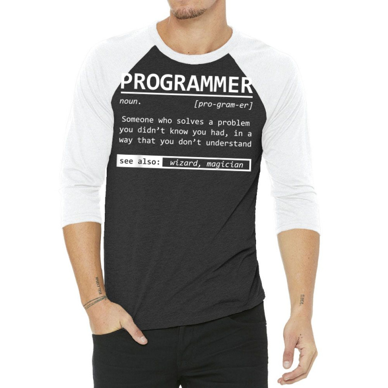 Programmer Definition Coder Coding Funny Software Engineer T Shirt 34 3628