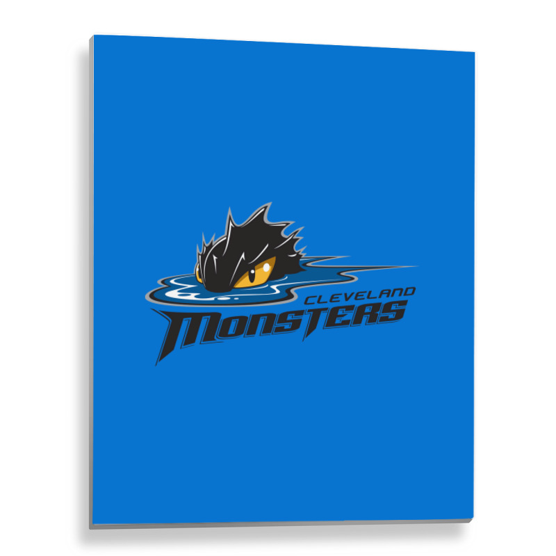 The-cleveland-monsters-hockey Metal Print Vertical By Rohanashop ...