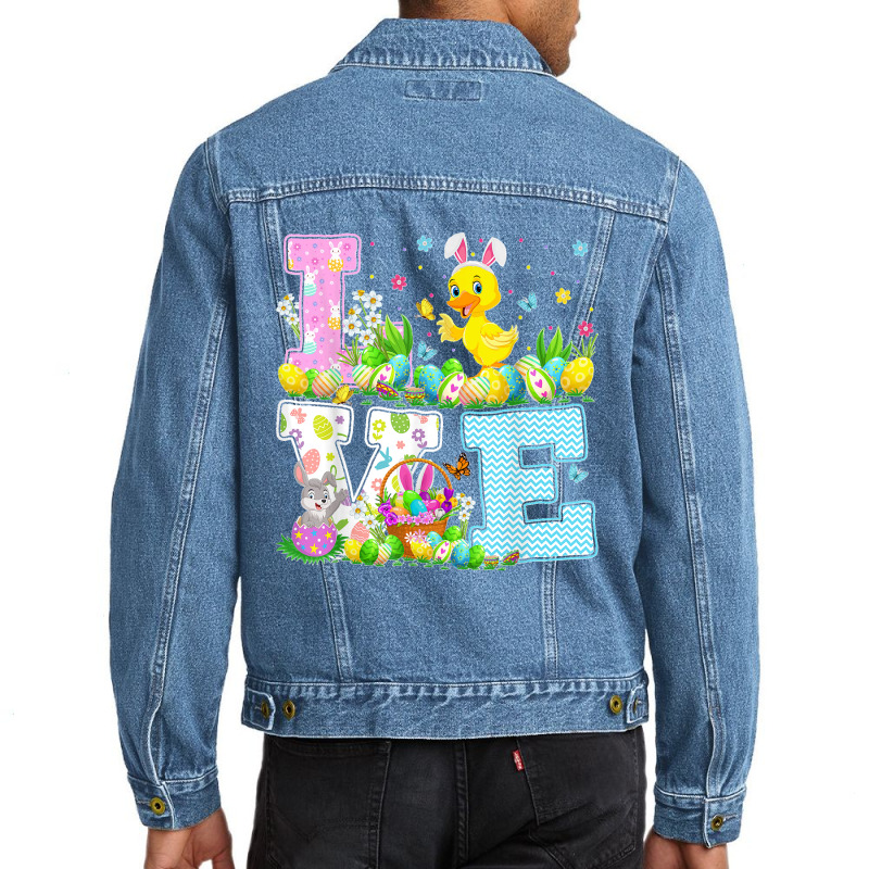 Duck Bird Easter Egg Hunt Funny Love Duck Easter Sunday Men Denim ...