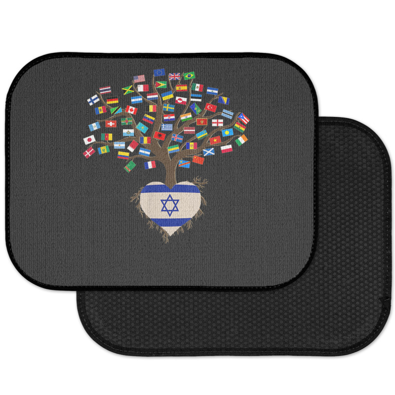 Flags Of The Countries Of The World And Flag Of Israel Rear Car Mat By ...