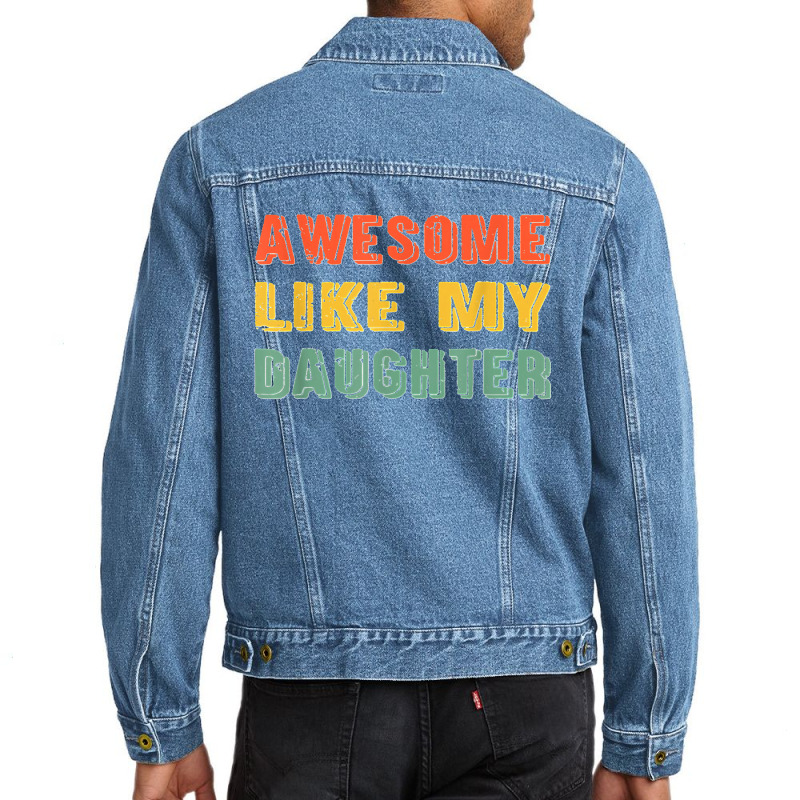 Mens Awesome Like My Two Daughters Father's Day Dad Men Him Gift Men ...