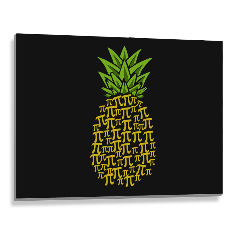 Pi Day Pineapple Math Lover Teacher 3.14 Symbol Mathematics Metal Print Horizontal By ...