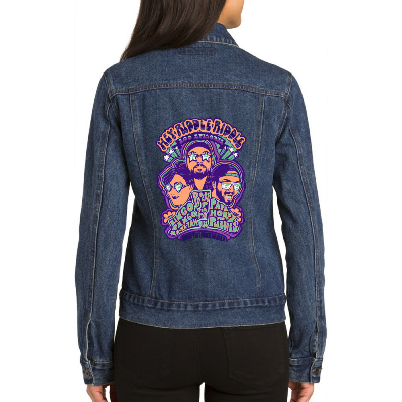 Funny Man Hey Cast Arnold Helga Gift Movie Fans 1 Ladies Denim Jacket ...