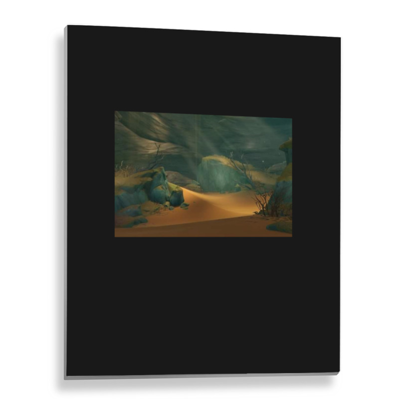 Genshin Impact World Map Rev 2 Scenery 7 Metal Print Vertical By ...