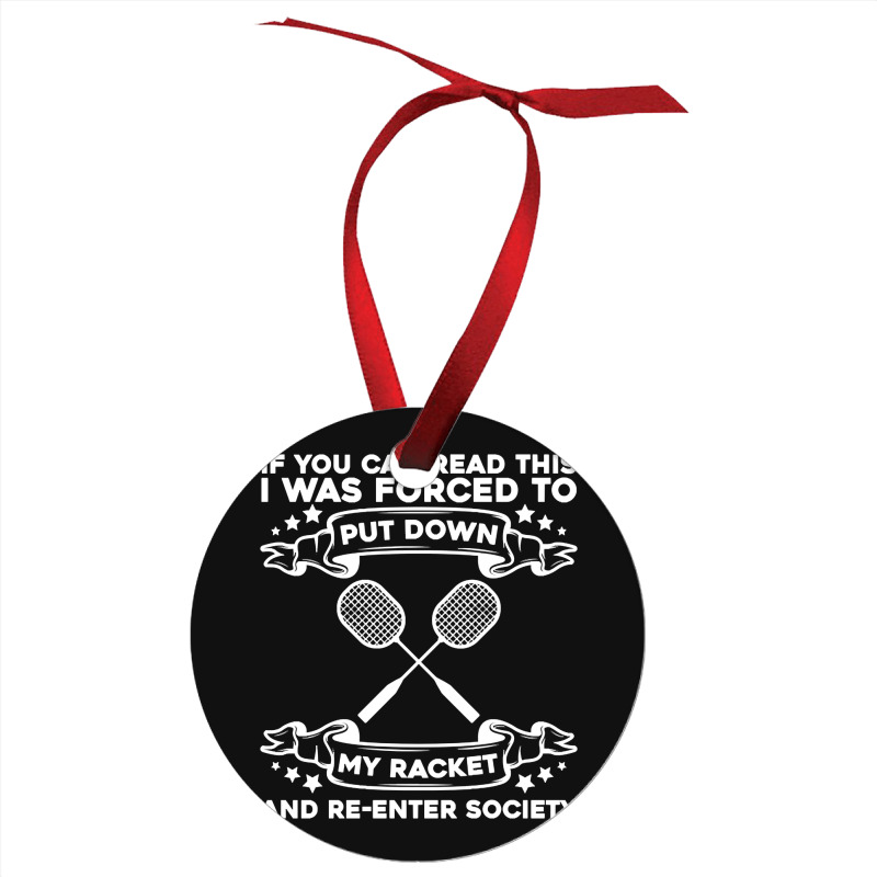Badminton Racket Funny Badminton Player-zlre1 Ornament By ...