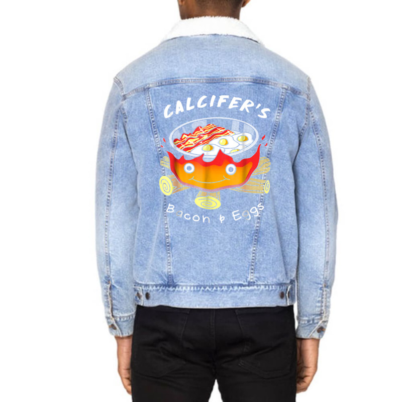 Calcifer's Bacon And Egg Cook Food Lover Unisex Sherpa-lined Denim ...