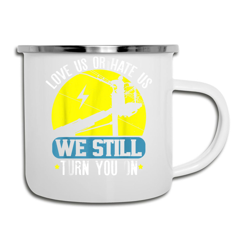 Funny Lineworker Lineman We Still Turn You On Electrician T Shirt ...