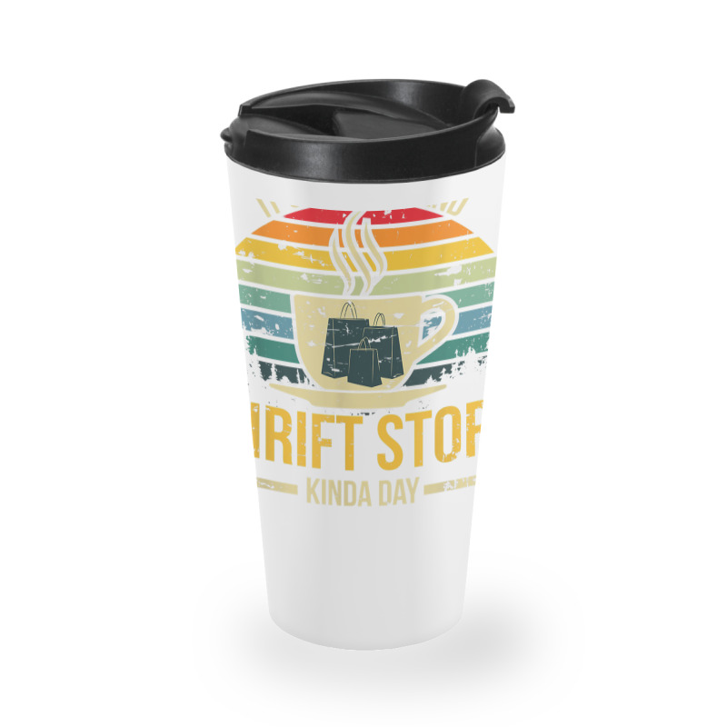 Coffee And Thrift Store Day Flea Market Thrifting Travel Mug By ...