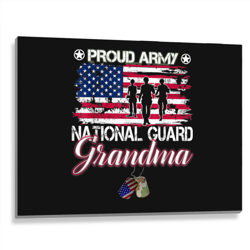 Proud Army National Guard Grandma U.s. Military G Metal Print ...