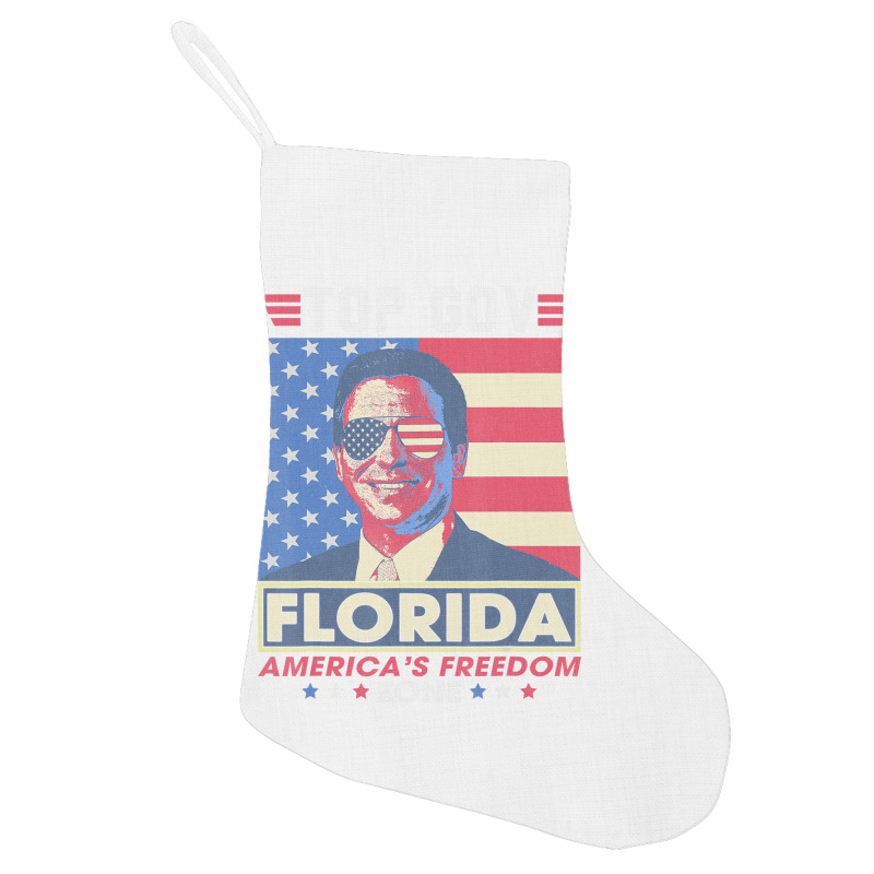 Top Gov Ron Desantis Florida America's Freedom Zon Holiday Stocking By ...