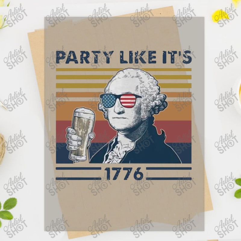 George Washington Party Like It’s 1776 Dtf Transfer By Kakashop ...