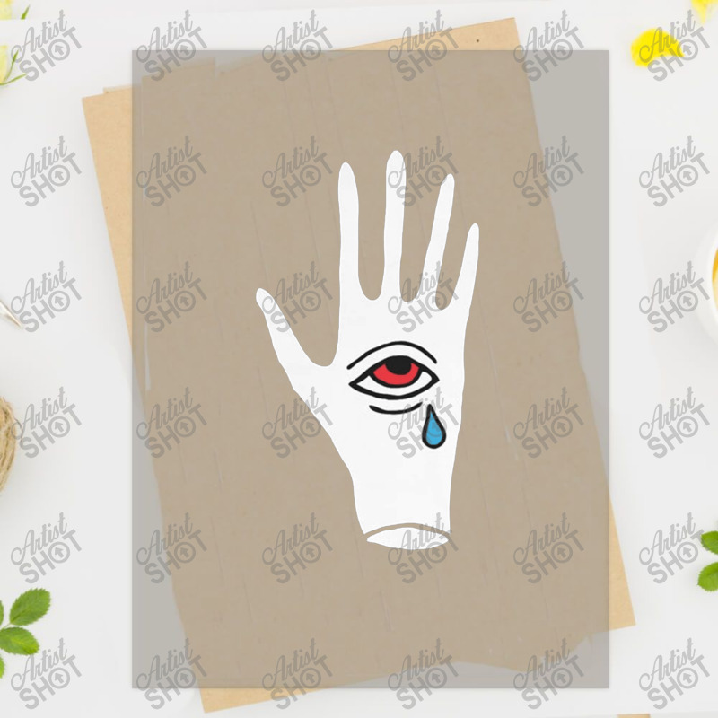 Crying Third Eye, Hand With Eye Tear, Crying Third Eye Vintage, Hand W ...