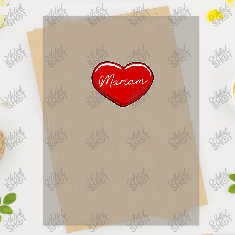 Hand Drawn Heart Mariam - First Name Hearts I Love Mariam Dtf Transfer ...