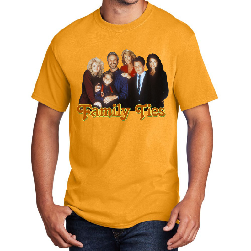 Custom Family Ties 80s Throwback Cast Tribute Basic T-shirt By ...