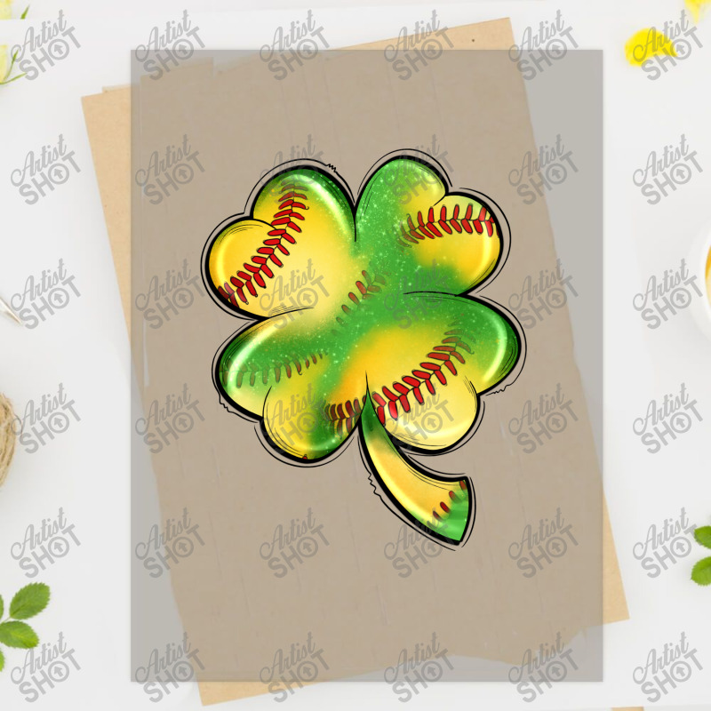 St. Patrick's Day Clover Softball Dtf Transfer By Artiststas - Artistshot