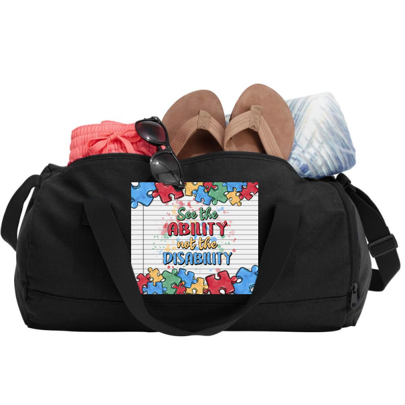 Custom See The Ability Not The Disability Duffel Bag By ...