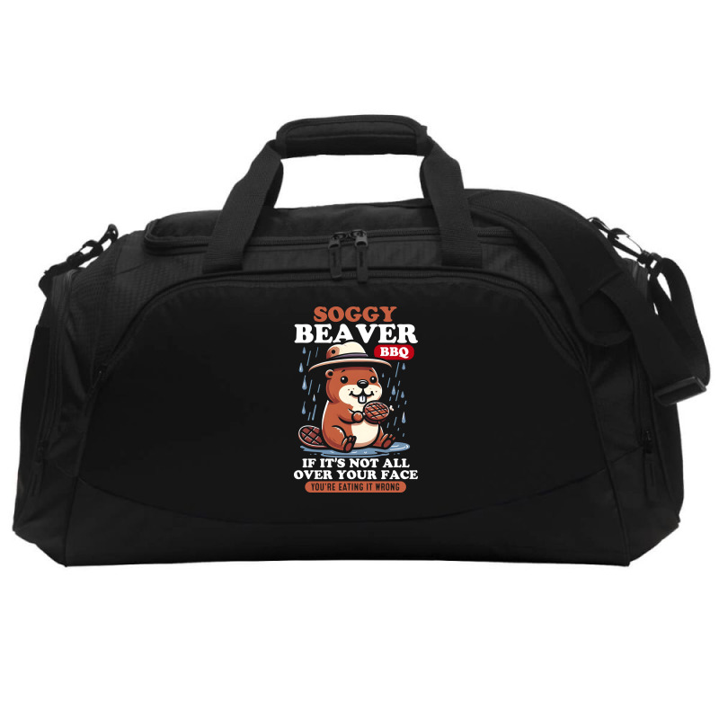 Soggy Beaver Barbecue Bbq Active Duffel By Nqartist - Artistshot