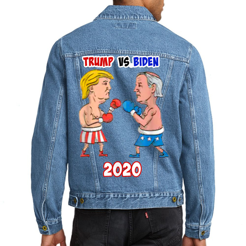 Custom Trump Vs Biden 2020 Men Denim Jacket By Kakashop - Artistshot